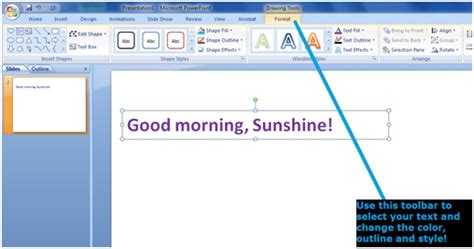 Lesson 4 The PowerPoint Window Toolbars