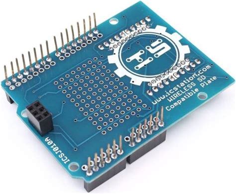 Arduino Wireless Proto Shield Sd Card Slot 5v Operating Voltage Blue Dedb0032 Buy Best