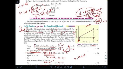 derivation v 2 u 2 2as graphically youtube