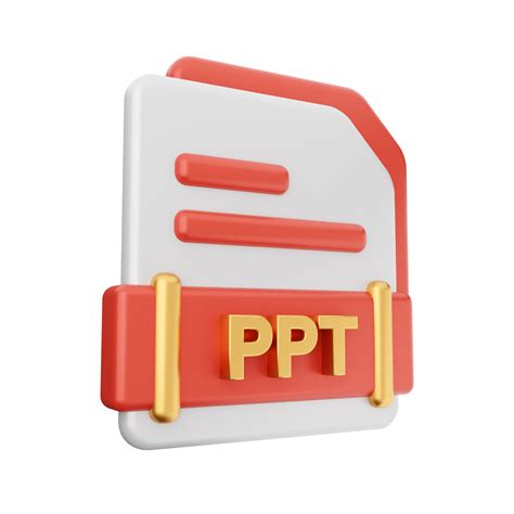 3d File PPT Format Icon 21951765 PNG