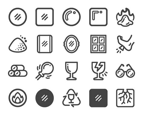 Glass Icon Setvector And Illustration 29239860 Vector Art At Vecteezy