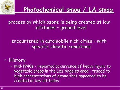 PPT E Nvironmental Consequences Of Combustion Processes Part I Smog Acid Rain And Ozone