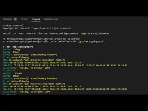 How To Generate Sha 1 Key And Sha 256 Key Using Cmd Prompt In Flutter