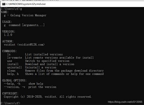 Golang多版本管理工具g使用windowsgolang版本管理工具g Csdn博客 Golang多版本管理工具g使用windowsgolang版本管理工具g Csdn博客