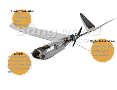 X Uav FPV One New Power Structure Glider RC Airplane Kit With Gimbal Price 428 89 Euro