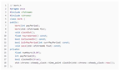 Solved Workh Pragma Once Include 〈fstream〉 Include