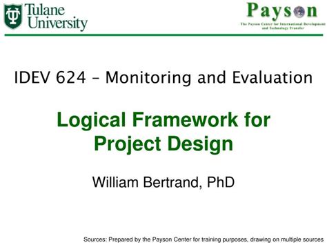 Ppt Logical Framework For Project Design Powerpoint Presentation