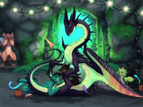 Rule 34 Ammylin Bathing Black Body Black Horn Black Scales Black