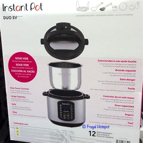 Costco Sale Instant Pot Duo Sv 6 Qt Pressure Cooker 6999