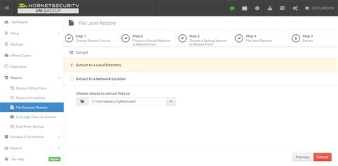How To Perform File Granular Restore Hornetsecurity Knowledgebase