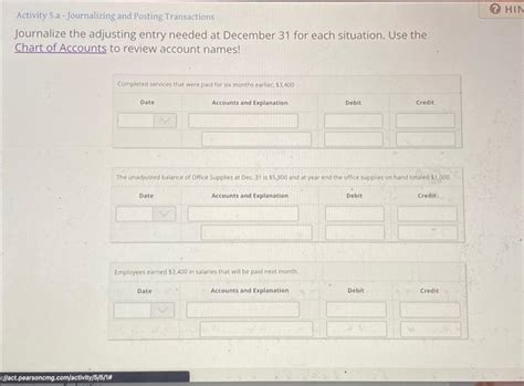 solved activity 5 a journalizing and posting transactions