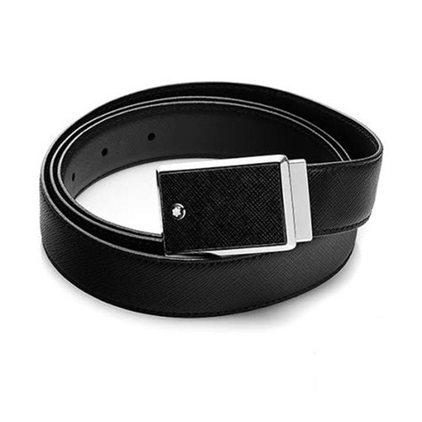 몽블랑montblanc 홀스슈 버클 리버서블 레더 벨트 블랙 브라운 트렌비