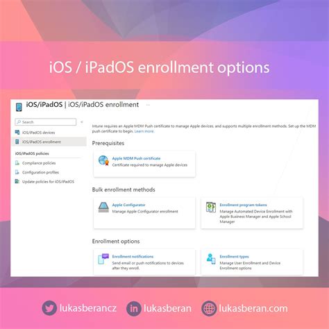 Lukas Beran On Linkedin Ios Ipados Intune Enrollment Ade