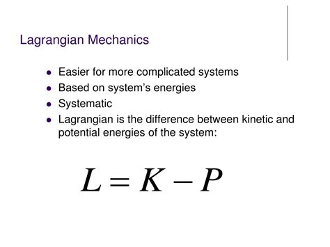 ppt prof charlton lagrangian dynamics used in robotics powerpoint