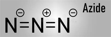 Skeletal Formula Of Azide Anion Chemical Structure Azide Salts Are