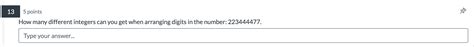 Solved 5 Points How Many Different Integers Can You Get When Chegg Com