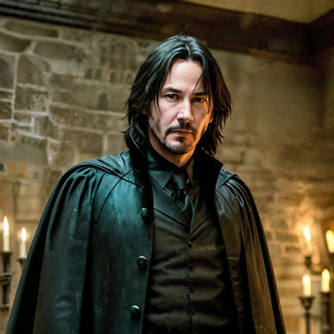 Keanu Reeves As Severus Snape By Mchchovanec On Deviantart