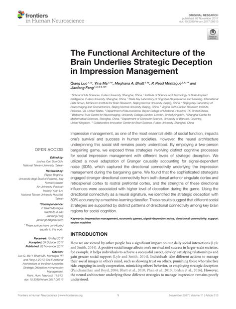 pdf the functional architecture of the brain underlies strategic