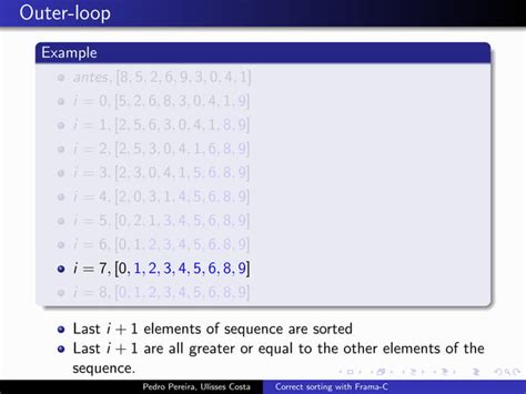 Correct Sorting With Frama C Ppt