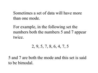 Mean Median And Mode PPT