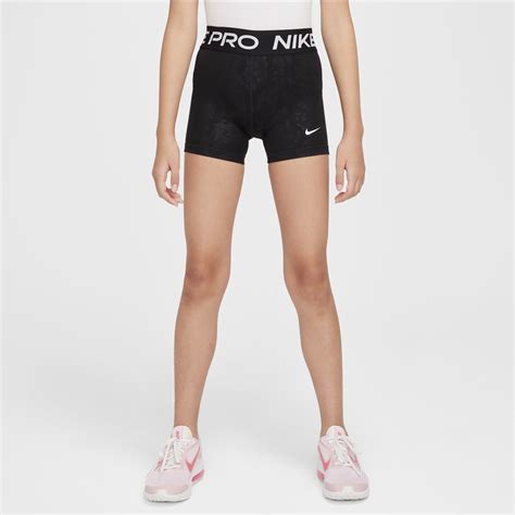 Buy Nike Pro Girls Dri Fit 7 5cm Approx Shorts Black White Nike Uae