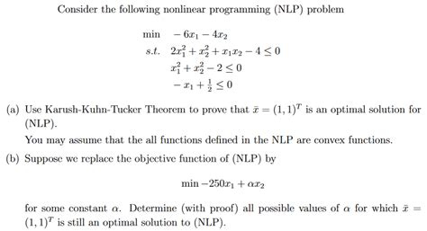 solved the kkt theorem as outlined in our notes are the