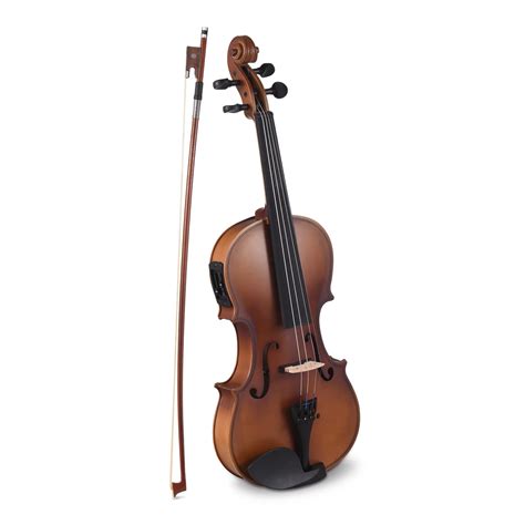 44 Electric Violin Solid Wood Violin Full Set With Shoulder Support