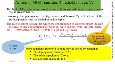 Ids Vs Vds Relation In Mosfet Vlsi Design Pptx