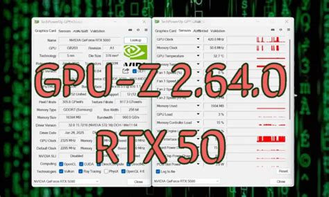 Mise à Jour Gpu Z 2640 Support Rtx 5070 Et Optimisations Rtx 50 Et