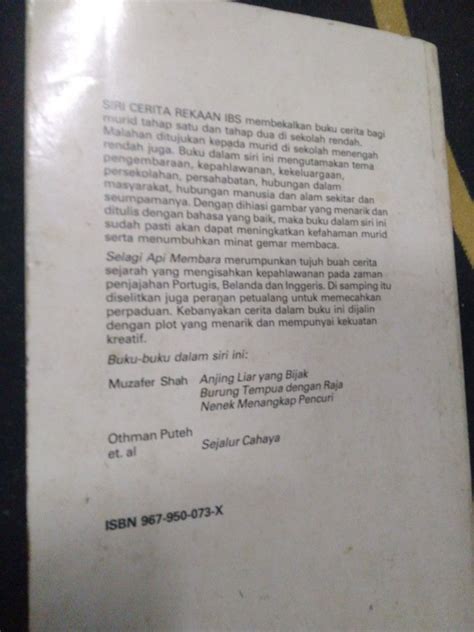 Selagi Api Membara Hobbies And Toys Books And Magazines Storybooks On Carousell