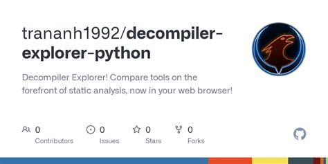 GitHub Trananh Decompiler Explorer Python Decompiler Explorer Compare Tools On The