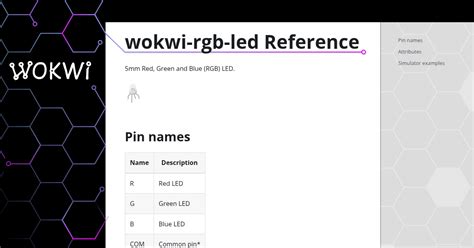 Wokwi Rgb Led Reference Wokwi Docs