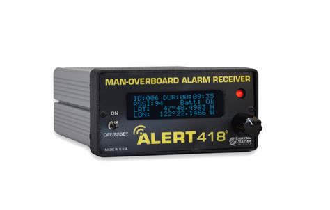 Alert418® Man Overboard Receiver Man Overboard Alarm Fall Overboard