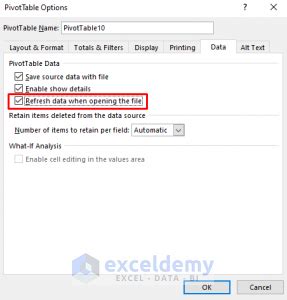 How To Auto Refresh Pivot Table Without Vba In Excel Smart Methods