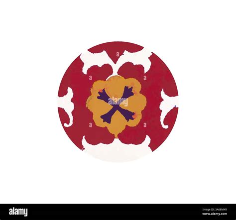 Classic Red Flower Patterns Cut Out Stock Images And Pictures Alamy