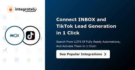 How To Integrate Inbox And Tiktok Lead Generation 1 Click ️ Integration