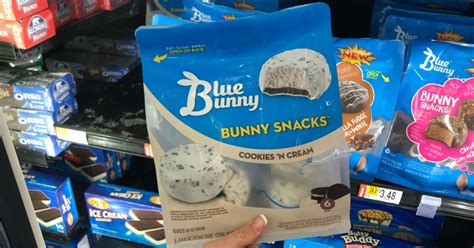 Walmart Blue Bunny Ice Cream Bunny Snacks Only 198 Each After Ibotta