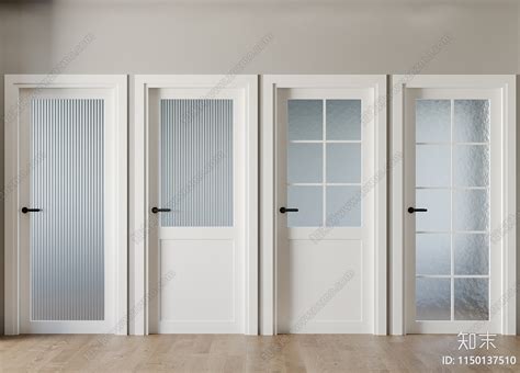 现代玻璃单开门3d模型下载【id 1150137510】 知末3d模型网