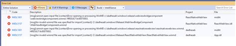 Not Able To Create App Packages For Windows Issue React Native Webview React Native