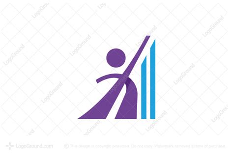 Man And Growth Chart Logo