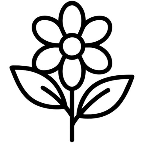 Premium Vector Wild Flowe Icon Outline