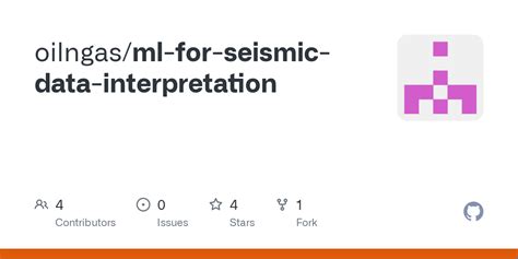 GitHub Oilngas Ml For Seismic Data Interpretation