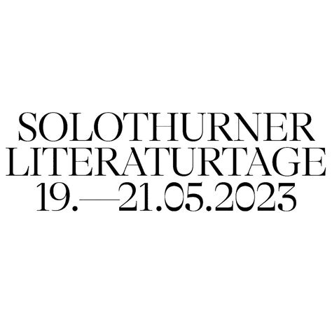 Sjw Solothurner Literaturtage