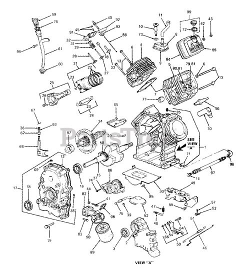 Cub Cadet 1440 (146-633-100) - Cub Cadet Garden Tractor (SN: 880001 - 899000) Engine Assembly ...