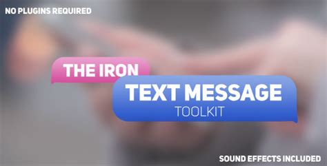 Text Message Kit After Effects Project Files VideoHive