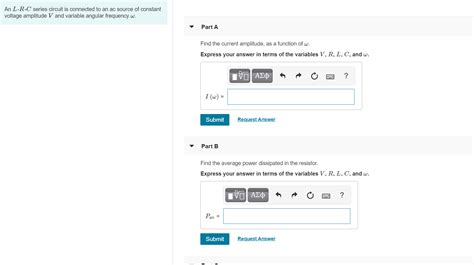 Solved An L R C Series Circuit Is Connected To An Ac Source Chegg Com