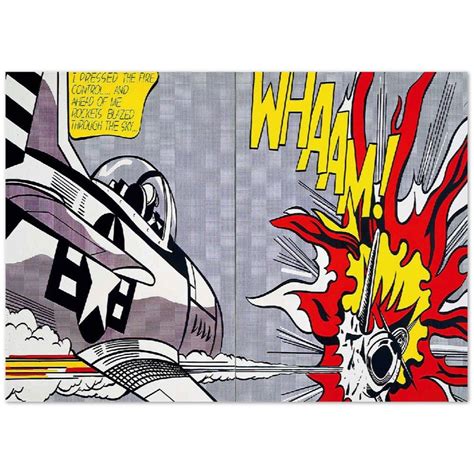 Roy Lichtenstein Whaam Comics Pop Art Size 70x50 Cm Free Etsy Uk