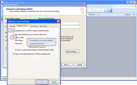 OUTLOOK SMTP SETTINGS SMTP SERVER CONFIGURATION SMTP SERVER SETTING OUTLOOK MYSENDMAIL