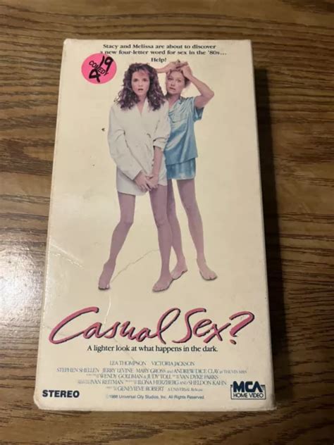 Casual Sex Vhs 80s Coming Of Age Music Comedy Lea Thompson Andrew Dice Clay Z £114 Picclick Uk