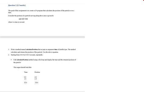 Solved Question 2 25 Marks The Goal Of This Assignment